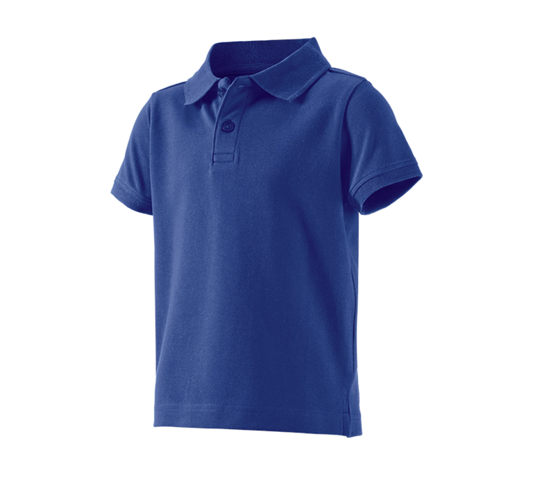 e.s. Polo-Shirt cotton stretch, barn kornblå | Strauss