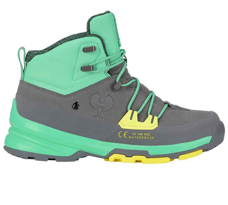 O2 Work shoes e.s. Ruma mid mineral grey/marble green | Strauss