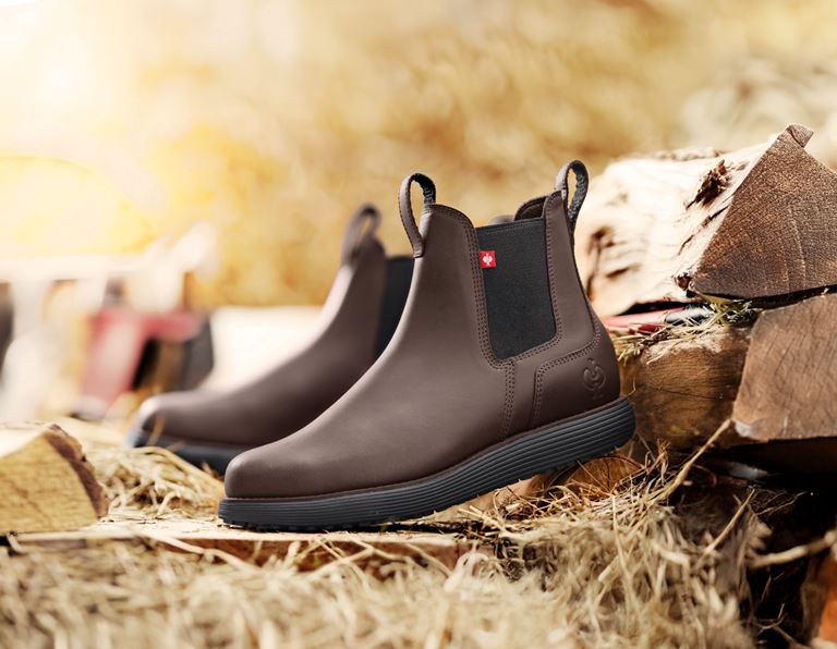 O1 Work boots e.s. Amarillo mid marshbrown | Strauss