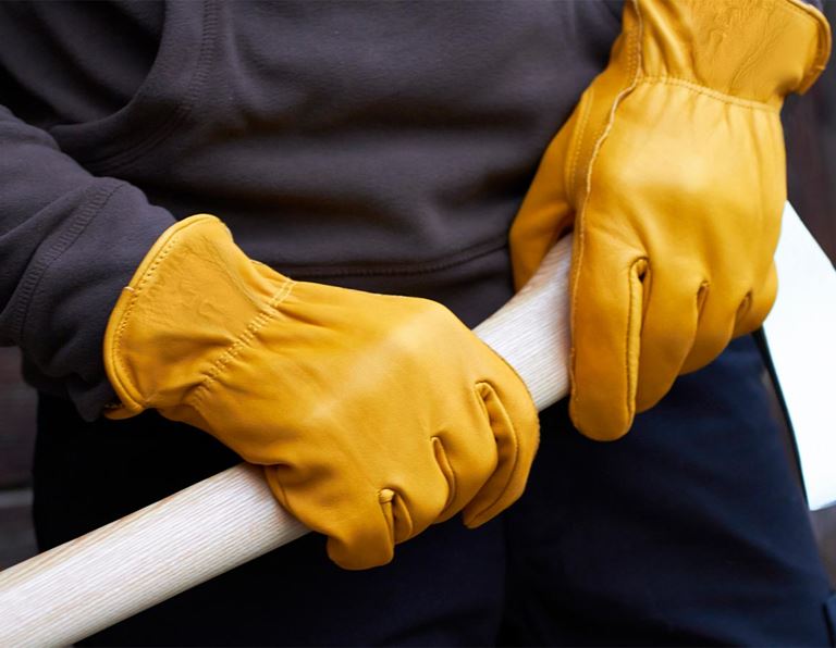 Full leather winter gloves Yellowstone | Strauss