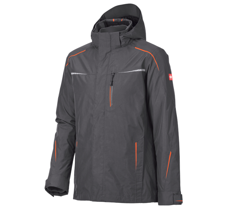 3 in 1 functional jacket e.s.motion 2020, men's anthracite/high-vis ...