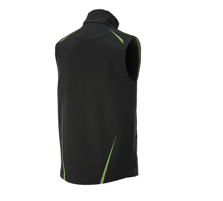 Softshell bodywarmer e.s.motion 2020 black/seagreen | Strauss