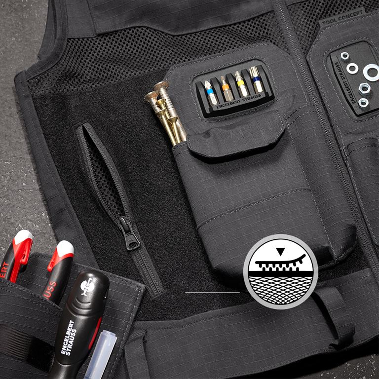 Tool vest e.s.tool concept black | Strauss