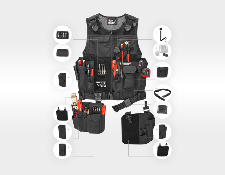 Tool vest e.s.tool concept black | Strauss