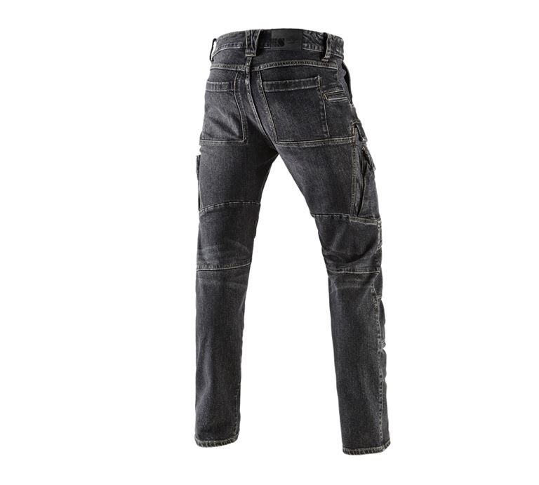 e.s. Cargo worker jeans POWERdenim blackwashed | Strauss