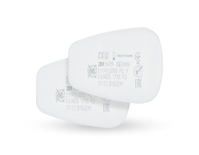3M Fine dust pre-filter 5925 P2, 10 pairs | Strauss