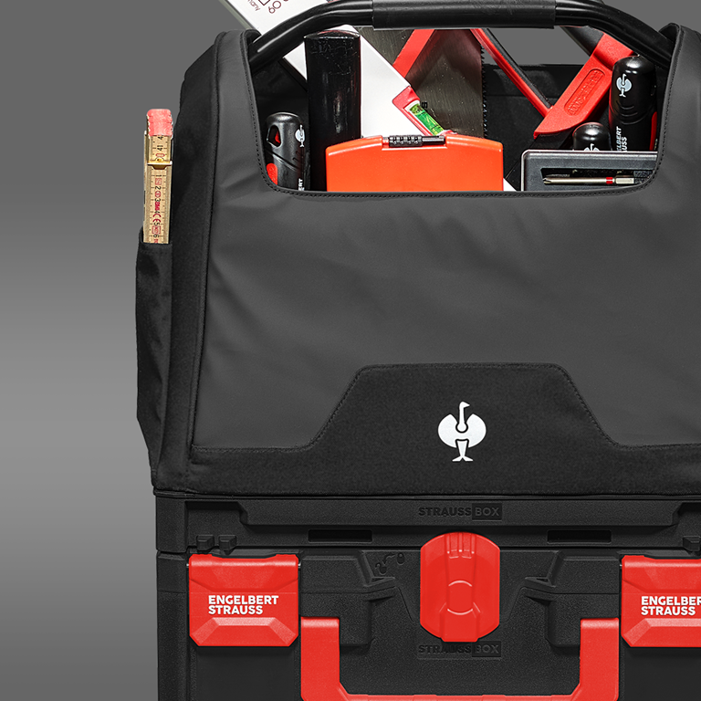 STRAUSSbox tool bag, open black | Strauss