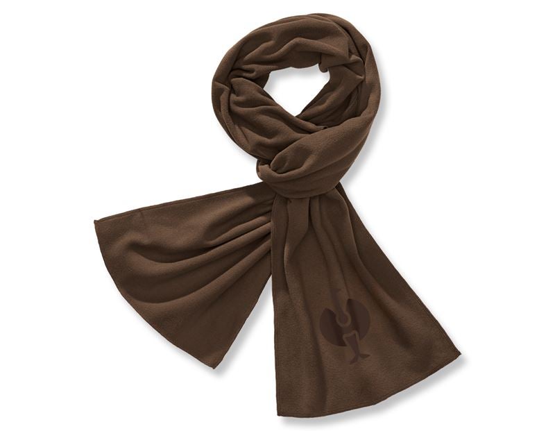 e.s. FIBERTWIN® microfleece scarf chestnut | Strauss