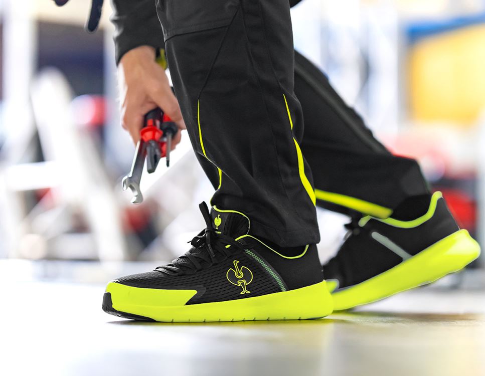 SB Safety shoes e.s. Tarent low black/high-vis yellow | Strauss