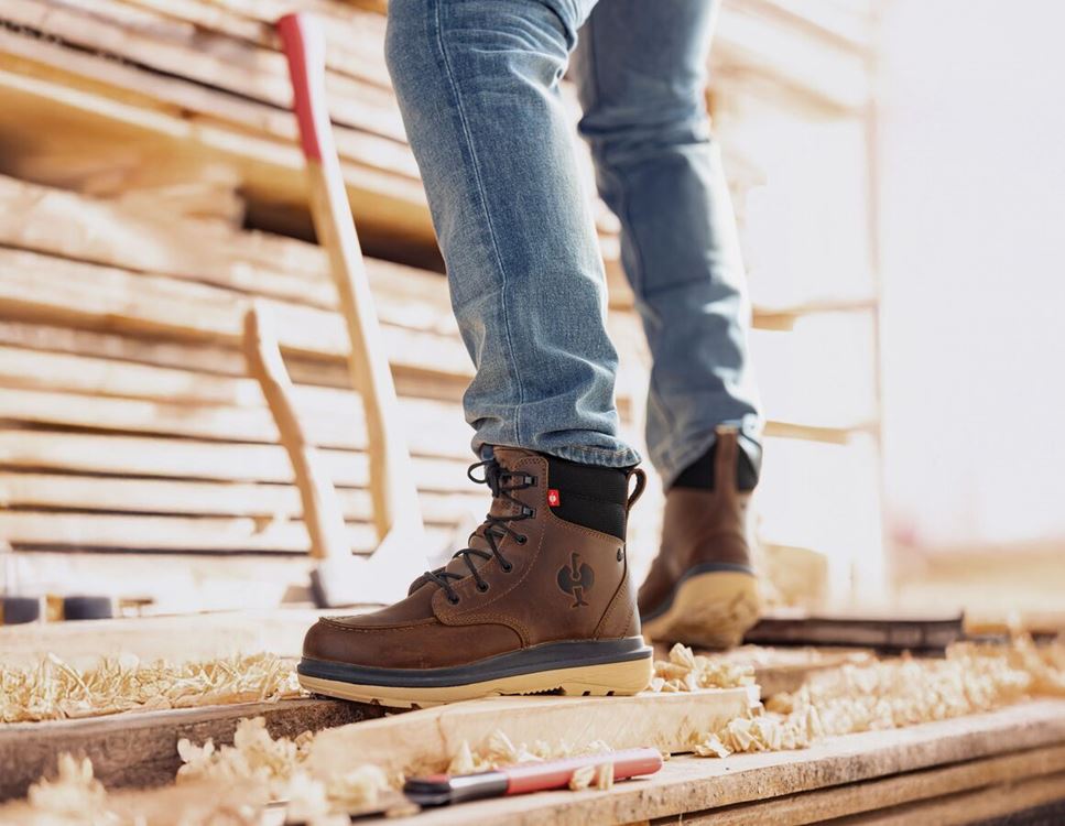 O6 Work boots e.s. Ridgewood mid desertbrown | Strauss