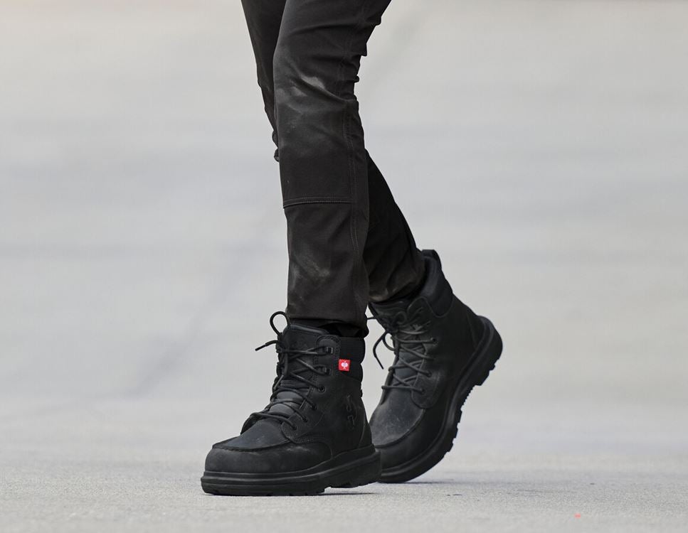O6 Work boots e.s. Ridgewood mid black | Strauss