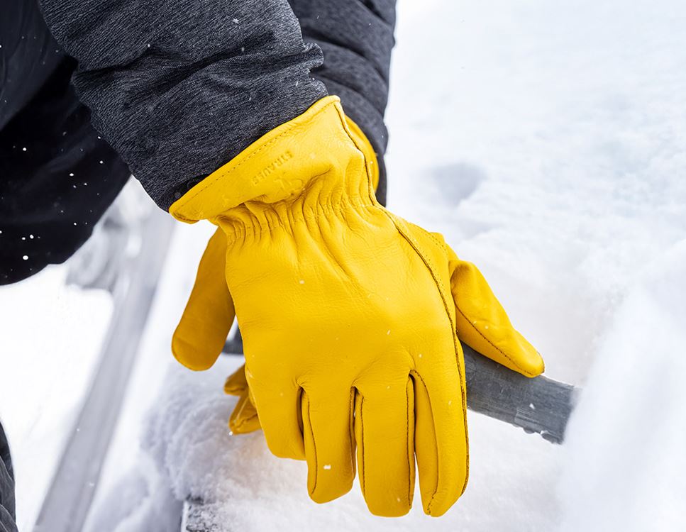 Full leather winter gloves Yellowstone | Strauss