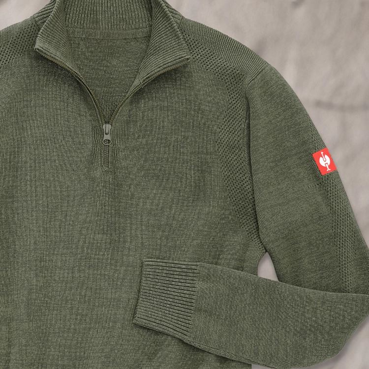 e.s. Knitted troyer thyme melange | Strauss