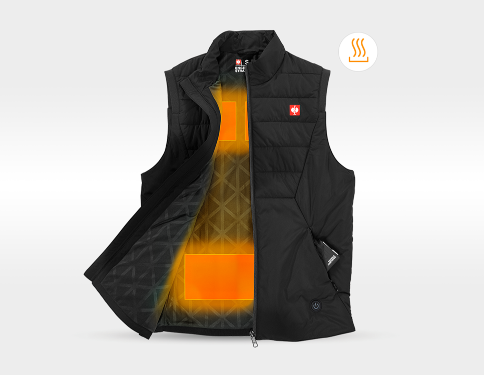 Heated bodywarmer e.s.ambition black | Strauss