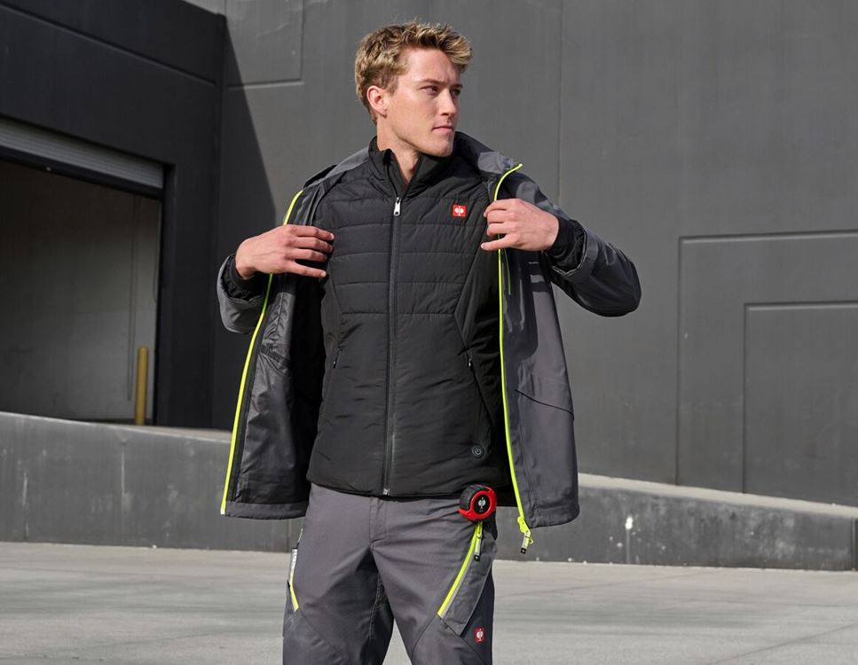 Heated bodywarmer e.s.ambition black | Strauss