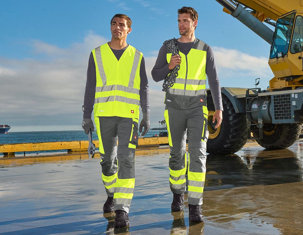 High-vis bodywarmer e.s.motion 24/7 high-vis yellow/anthracite | Strauss
