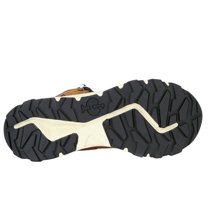 O6 Work shoes e.s. Rimini mid almondbrown/cream | Strauss