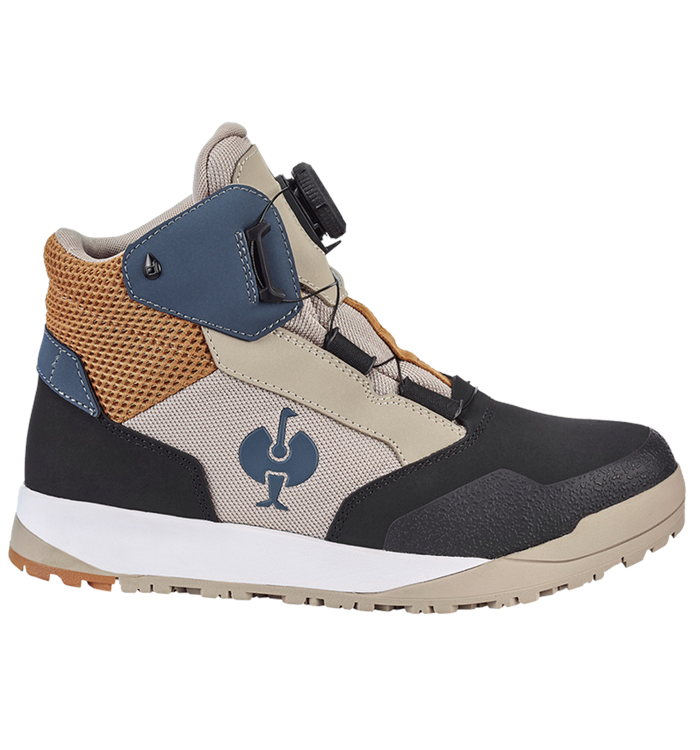S7 Safety boots e.s. Murcia mid black/dolphingrey/almondbrown | Strauss