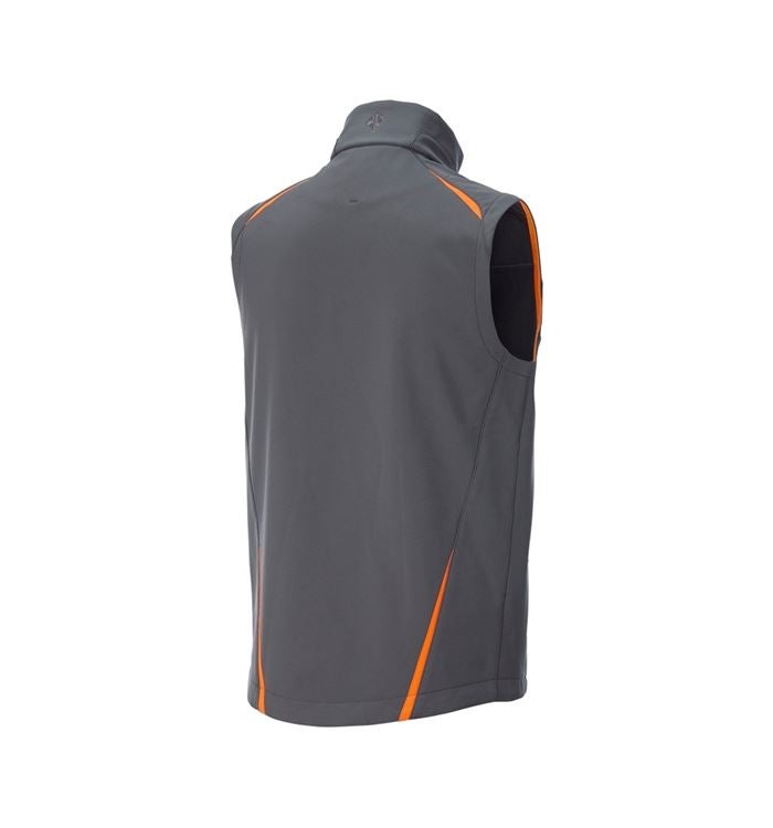 Softshell bodywarmer e.s.motion 2020 anthracite/high-vis orange | Strauss
