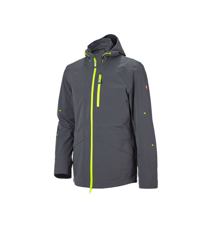 3 in 1 functional jacket e.s.ambition anthracite/high-vis yellow | Strauss
