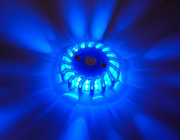 LED construction warning light blue | Strauss