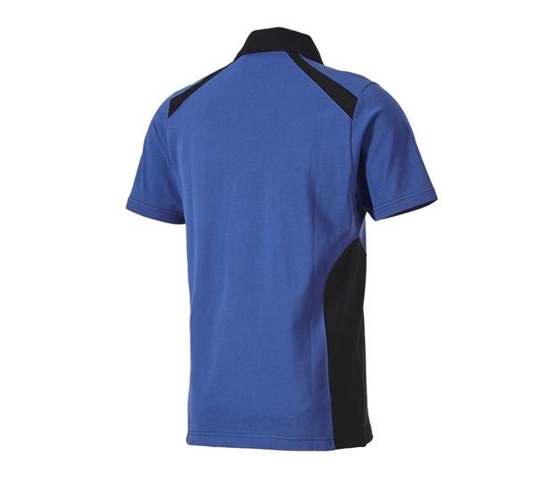 Polo shirt cotton e.s.active royalblue/black | Strauss
