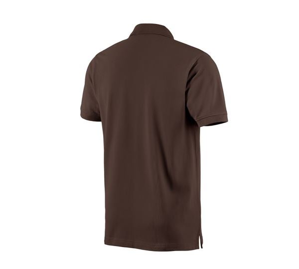e.s. Polo shirt cotton chestnut | Strauss