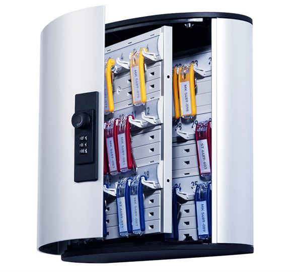 DURABLE key cabinet with number lock silver-metallic | Strauss